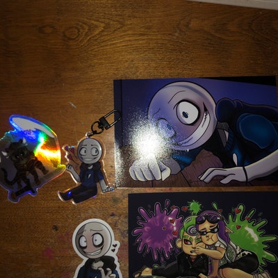 Creepypasta Strangled Red Acrylic Charms W/ Lanyard - Etsy