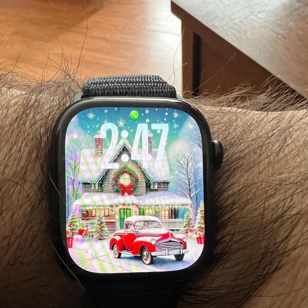 Christmas Santa Apple Watch Wallpaper, Cute Santa Background for ...
