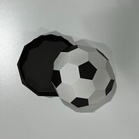 Soccer Ball Gift Box Svg, 3D Soccer Ball Svg, Football Ball Box Svg ...