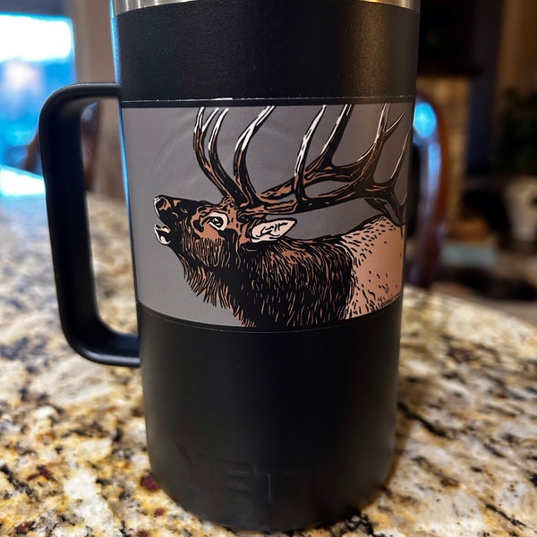Bull Elk Sticker Decal - Etsy