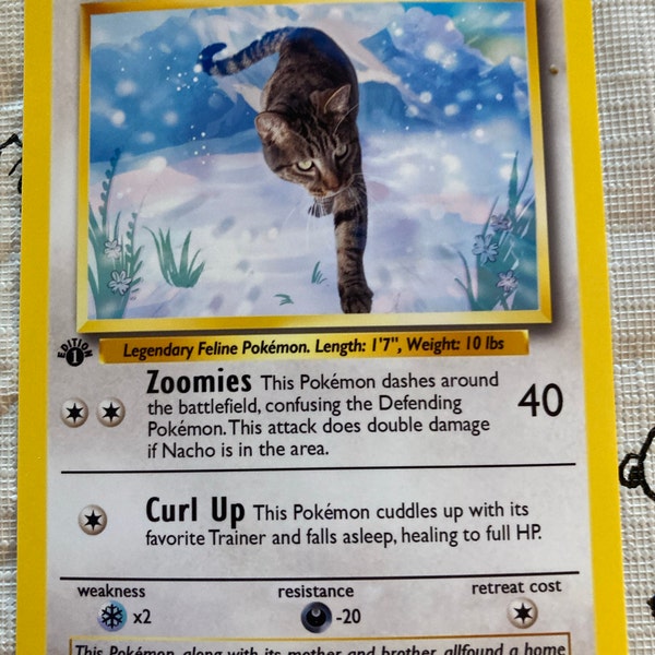 Custom Pokémon Card From PHOTO - Etsy