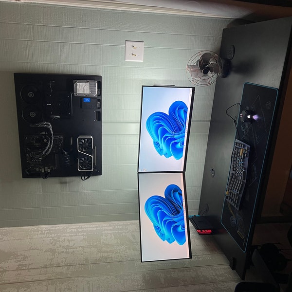 Wall Computer, Computer Wall Mount, Space Case, Open Case, Full ATX ...