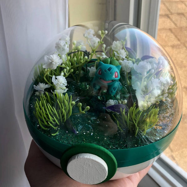 Pokemon Terrarium Extra Large / Bulbasaur/ Pokeball / Diorama / Gift ...