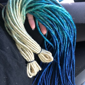 Wool Dreads Full Set DE Dreadlocks Extensions Double Ended | Etsy