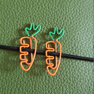 Carrot Paper Clip 5 Clips Planner Accessory Vegetable Paper Clip Kawaii ...