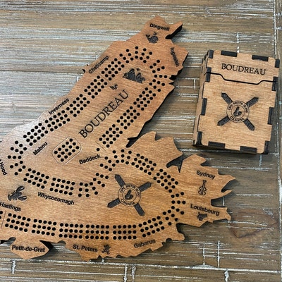 Homemade Cribbage Boards Original Designs Atlantic Canada Series - Etsy
