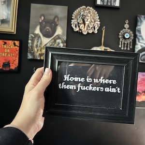Be Creepy With Me Cross Stitch, Love, Goth, Gothic, Home Decor, Emo ...