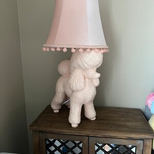 Pink Poodle Table Lamp AVAILABLE - Etsy