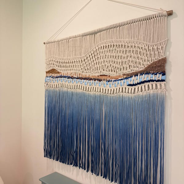 Large Macrame Wall Hanging, Giant Macrame, Handmade Macrame, Woven Wall ...