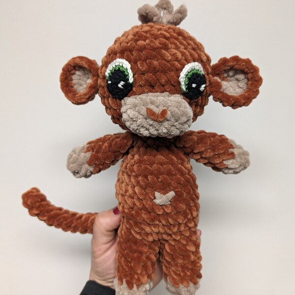 Matty Monkey Crochet Low Sew Plushie Stuffed Animal Pattern ONLY - Etsy