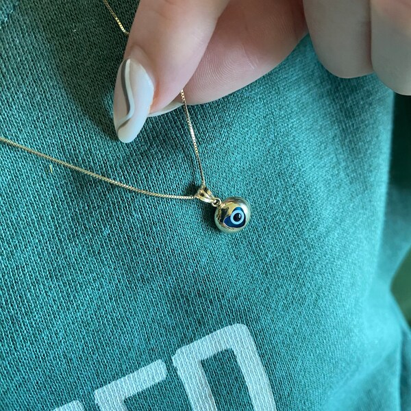 14K Solid Gold Scapular Pendant Necklace | Yellow Gold Scapular ...