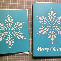 Merry Christmas Card Cut Template 5x7 A7 Envelope Classic - Etsy Australia