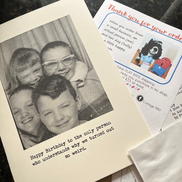 Funny Sister Brother Birthday Card Happy Birthday to the Only Person ...