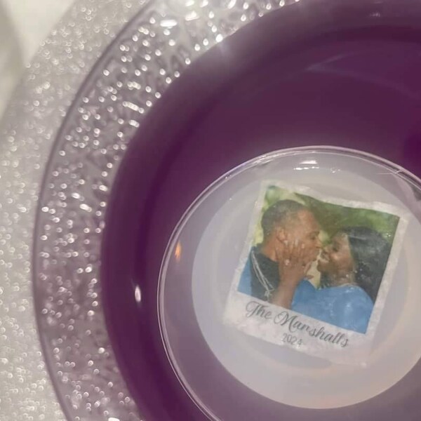 Edible Photo Drink Topper, Edible Image, Edible Photo, Wedding Toppers ...