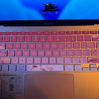 Bengala Red MacBook Keyboard Stickers| Keyboard Key's Individual ...