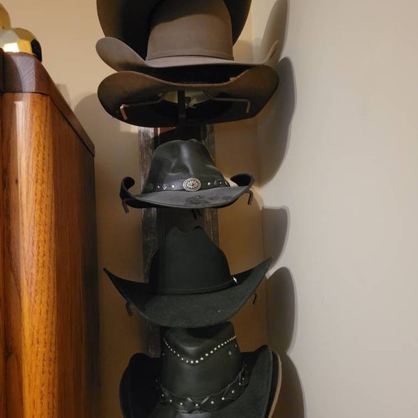 Cowboy Hat Stand With Genuine Horseshoe - Etsy