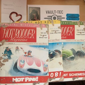Un-official Handmade Fallout 4 COMPLETE SET of Hot Rodder Magazines ...
