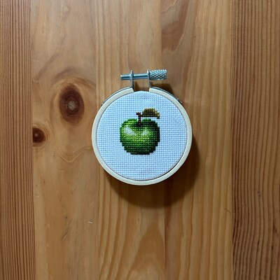 Apples Cross Stitch Pattern PDF Apple Embroidery 3 Sizes small Smaller ...
