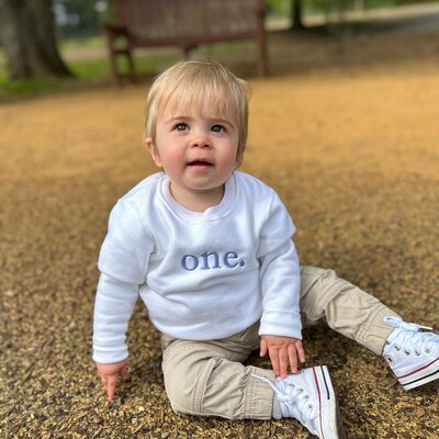 Personalised Birthday Jumper Embroidered 1st Birthday Top - Etsy