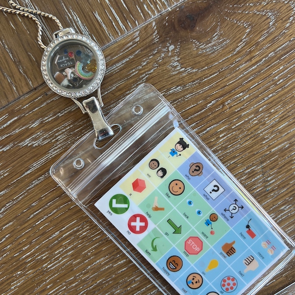 Mini Core Communication Board: Travel AAC Lanyard - Etsy