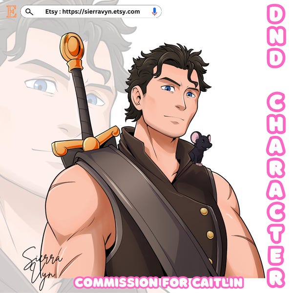 Custom DND Character Art Commission | Personalized D&D Portrait ...