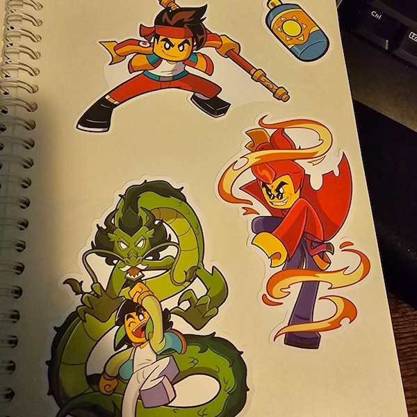 LMK| MK, Mei, Red Son |traffic Light Trio | Matted Stickers - Etsy