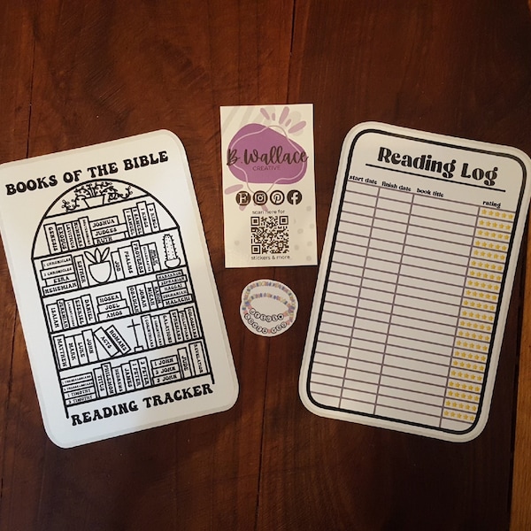 Bible Reading Tracker Sticker- for Bible Journaling and Note Taking ...