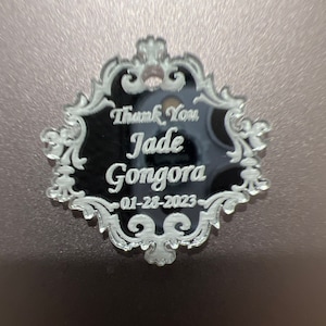 Personalized Acrylic Clear Name Tag Clear Name Place Cards - Etsy