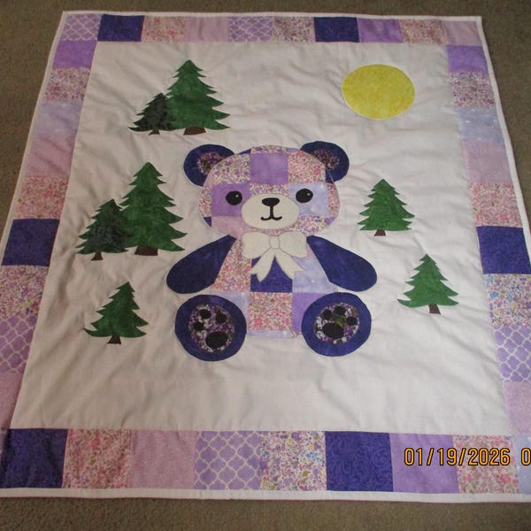 Teddy Bear Patchwork Quilt Pattern, PDF Instant Download - Etsy