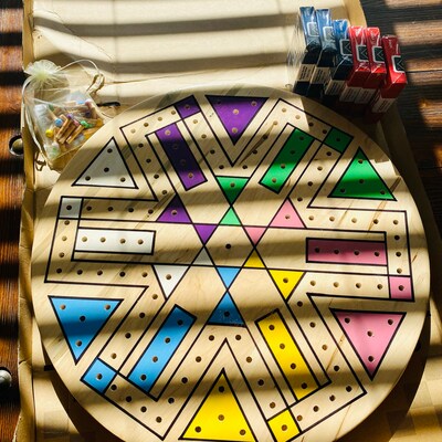 Fast Track 18 or 24 Maple amishcountry Game Board W/cards ...