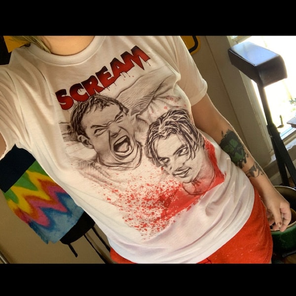 Scream T-shirt! Matthew Lillard and Skeet Ulrich as Billy and Stu. 90's ...