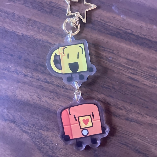 Cup and Treasure Chest PPT2 Linked Keychain Youtube Object Show - Etsy