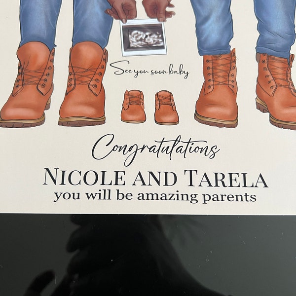 You're Going to Be Parents Card, Personalised, Baby on the Way Card ...