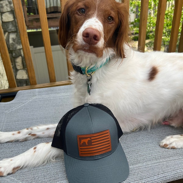 Red, White & Bird Dogs Hat German Shorthair Pointer Hat GSP Gift ...