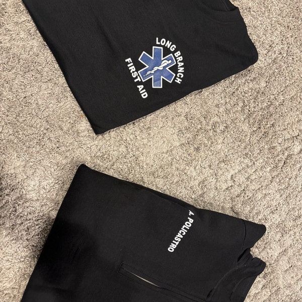 Personalized Fire Rescue EMS EMT Firefighter Paramedic T-shirt With 2 ...