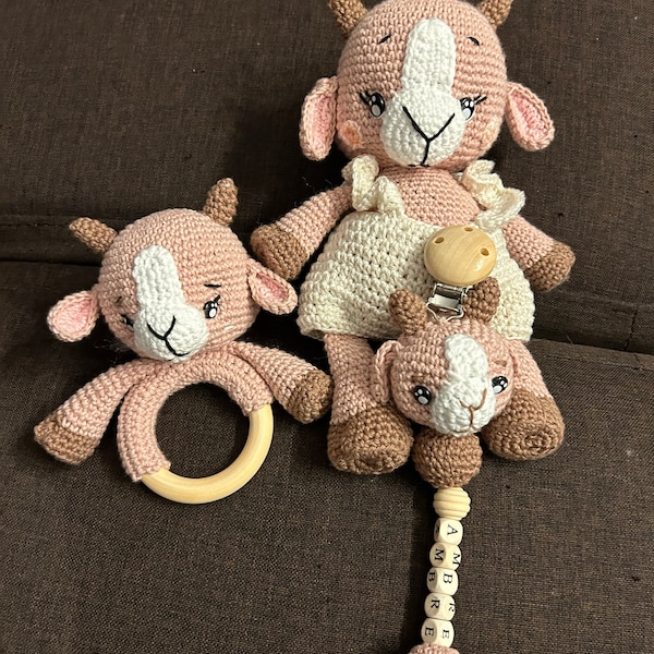 Goat Rattle Crochet Pattern: Amigurumi Toy (PDF Pattern) - Etsy