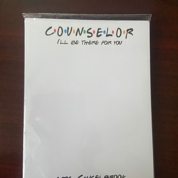 Counselor Notepads, Back to School Gift, Teacher Appreciation Gift ...