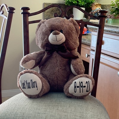 Personalized Teddy Bears-stuffed Bear-my First Teddy Bear-birthday Gift ...