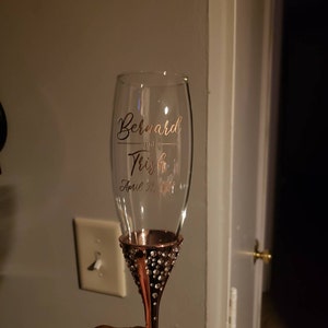 Personalized Wedding Toasting Flutes Set of TWO Custom - Etsy