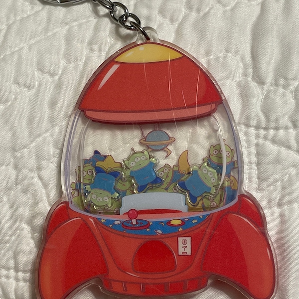 The Claw Shaker See Through Acrylic Keychain/ Toy Story Alien Disney ...