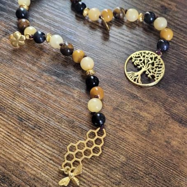 Nephthys Greek Goddess Prayer Beads, Winged Goddess, Nebet-het ...