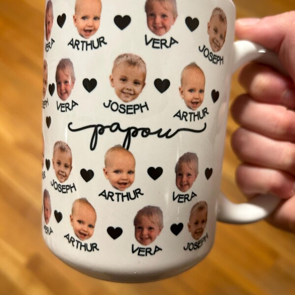 Baby Face Mug, Personalized Face Mug, Custom Photo Mug, Your Baby Face ...