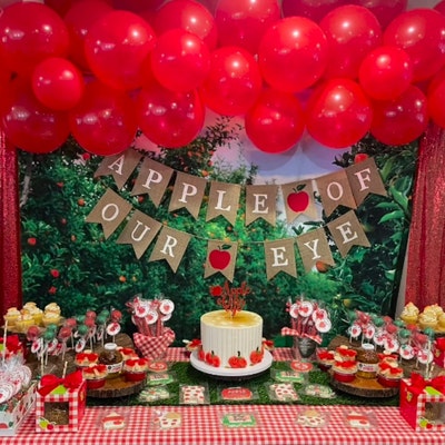 Apple of Our Eye Baby Shower, Fall Baby Shower Decorations, Apple of ...