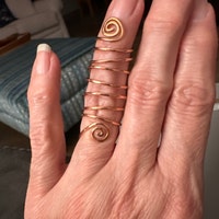 Gold Index Finger Ring. Wide Band. Womens Thumb. Men's - Etsy Canada