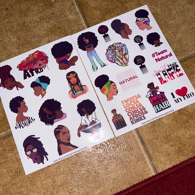 Self-care Stickers self-love African American Stickers black Girl ...
