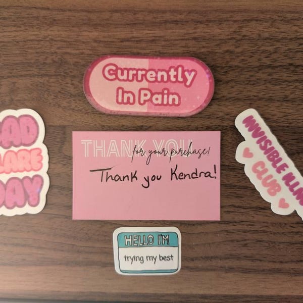 Currently in Pain Sticker | Spoonie Stickers, Chronic Pain, Back Pain ...