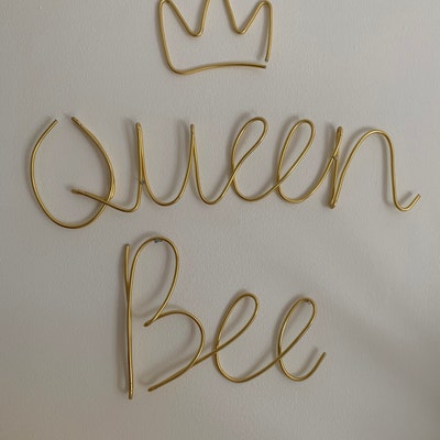 Wire Words, Casual Font, Wire Wall Art, Custom Bespoke Wire Words ...