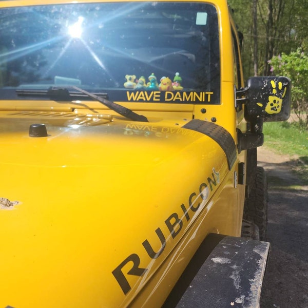 Wave Damnit Decal - Etsy