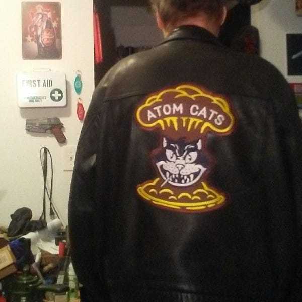 Atom Cats Patch Large Embroidered Fallout - Etsy