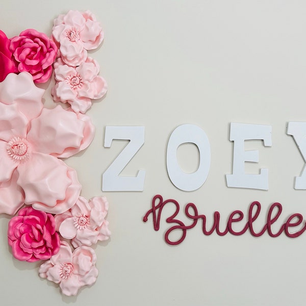 Name Sign, Knitted Wire Word, Baby Shower Gift, Playroom Wall Art ...